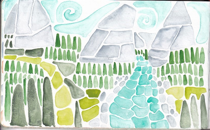 Abstract Mountain Series